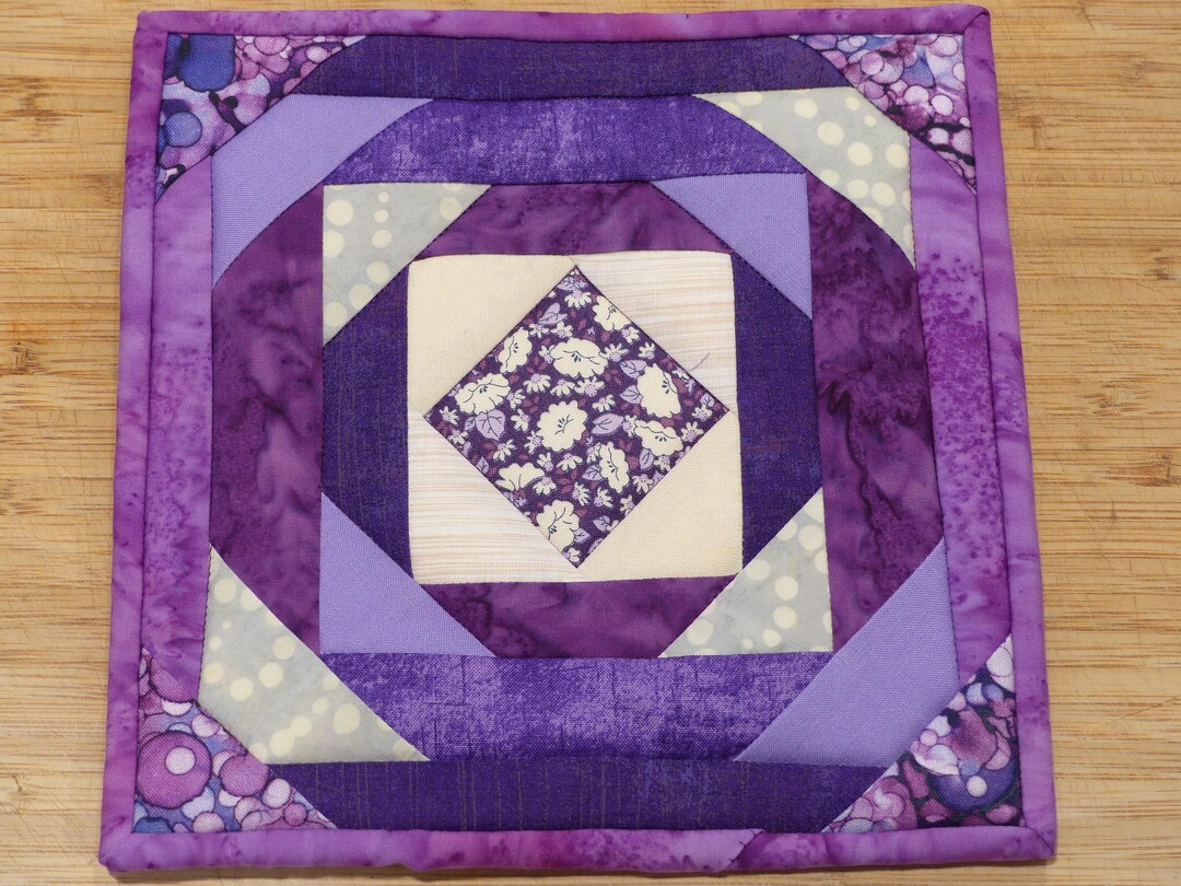 Quilted Pot Holder - Mayflowers - Etsy