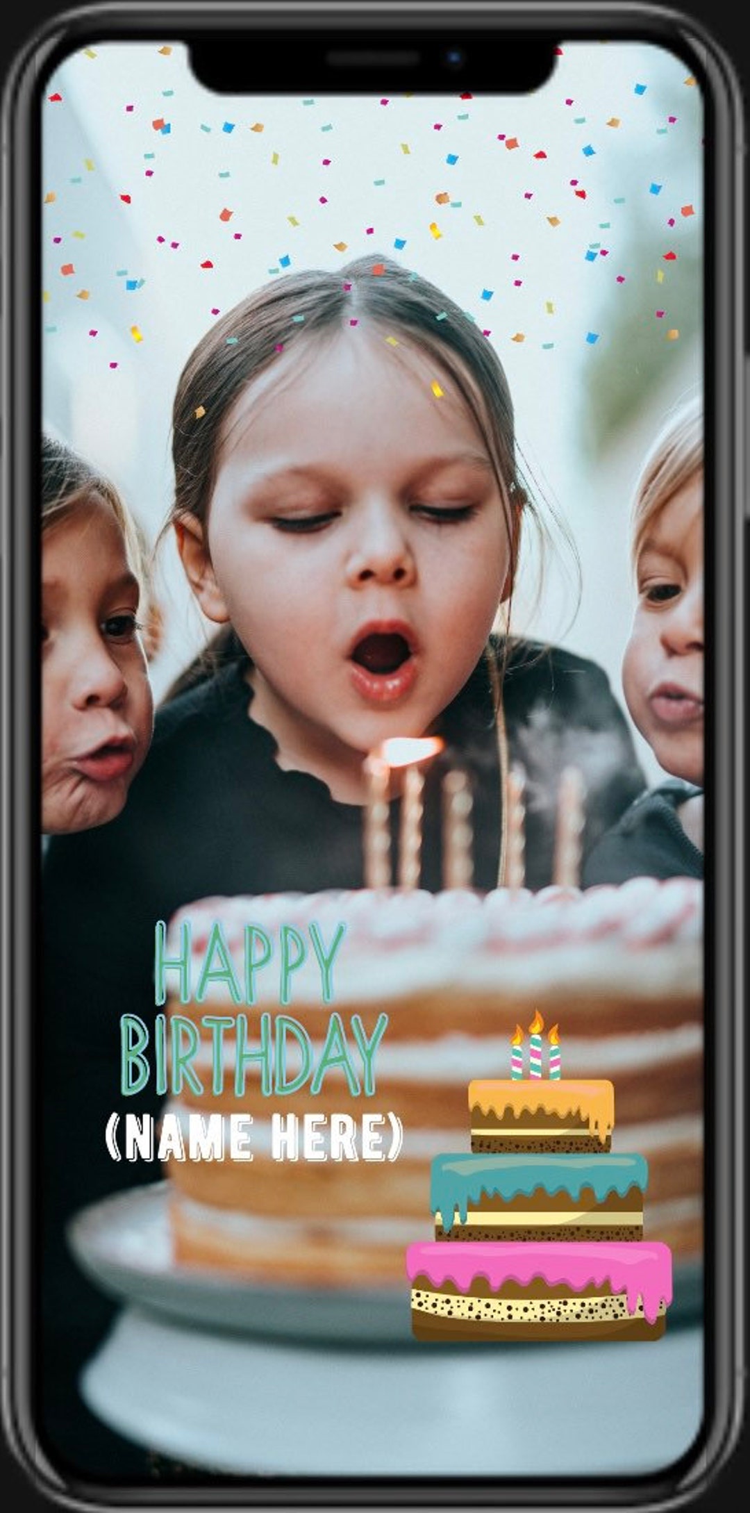 BIRTHDAY GEOFILTER, Personalized Filter, Download Emailed, Simple ...