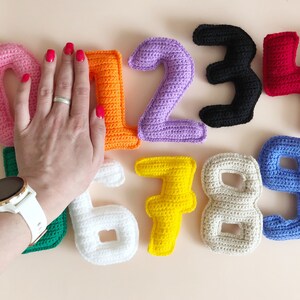 Numbers Crochet Pattern 0-9, Crochet Numbers Pattern - Etsy