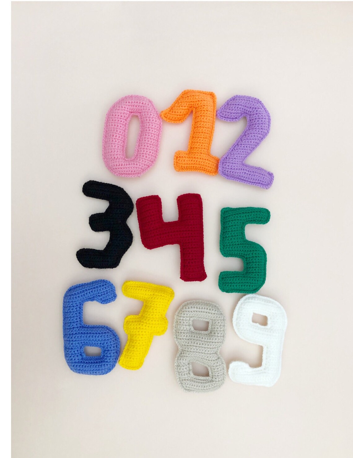 Numbers Crochet Pattern 0-9, Crochet Numbers Pattern - Etsy