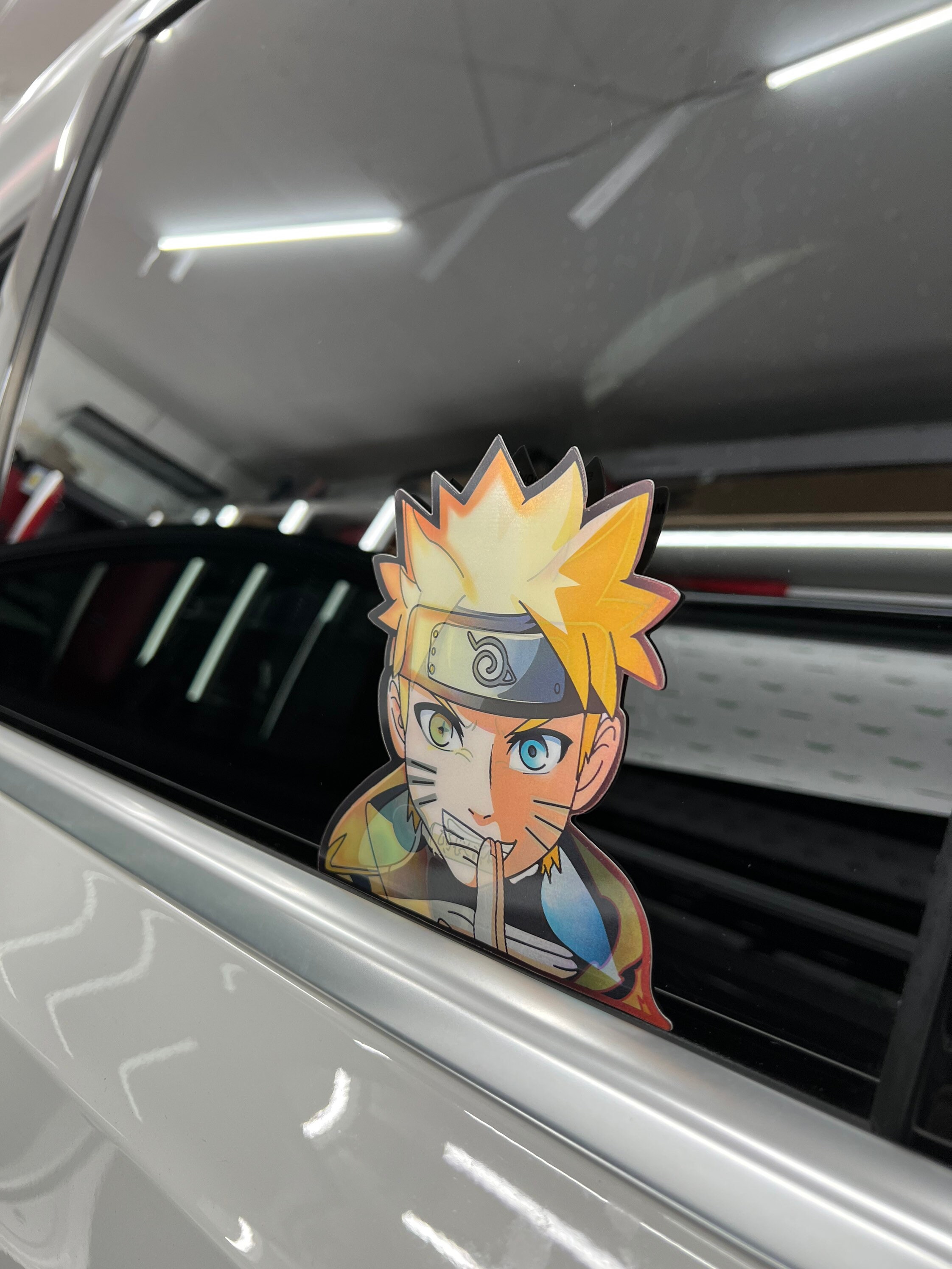 Stickers, Labels & Tags window holographic peeker sticker Naruto Sasuke ...