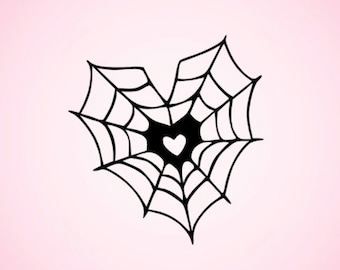 Heart Spider Web | Etsy