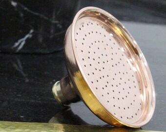 Unlacquered Solid Copper Rain Shower Head Works Outdoor - Etsy