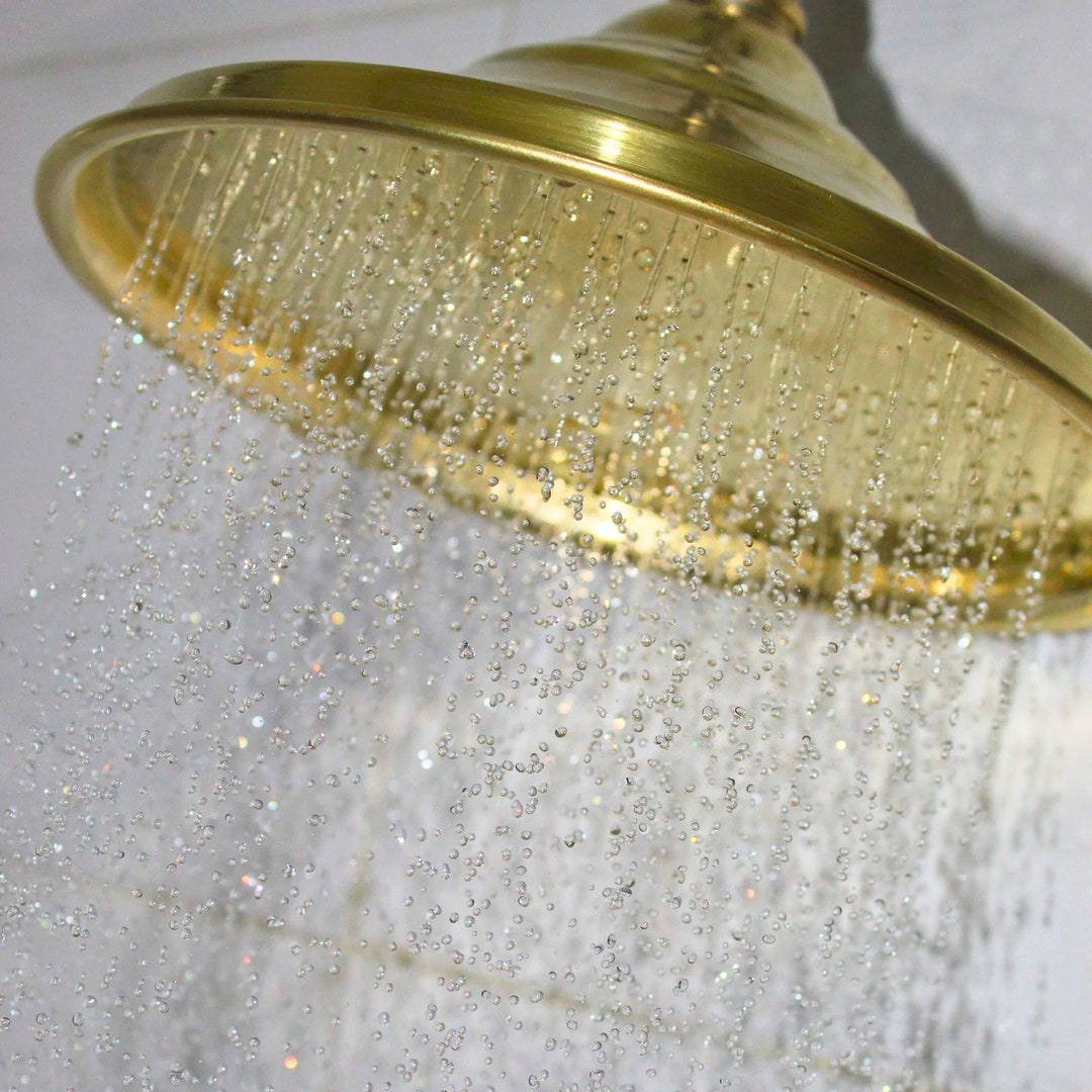 Unlacquered Solid Brass Shower Head , Shower Head , Shower , Brass ...