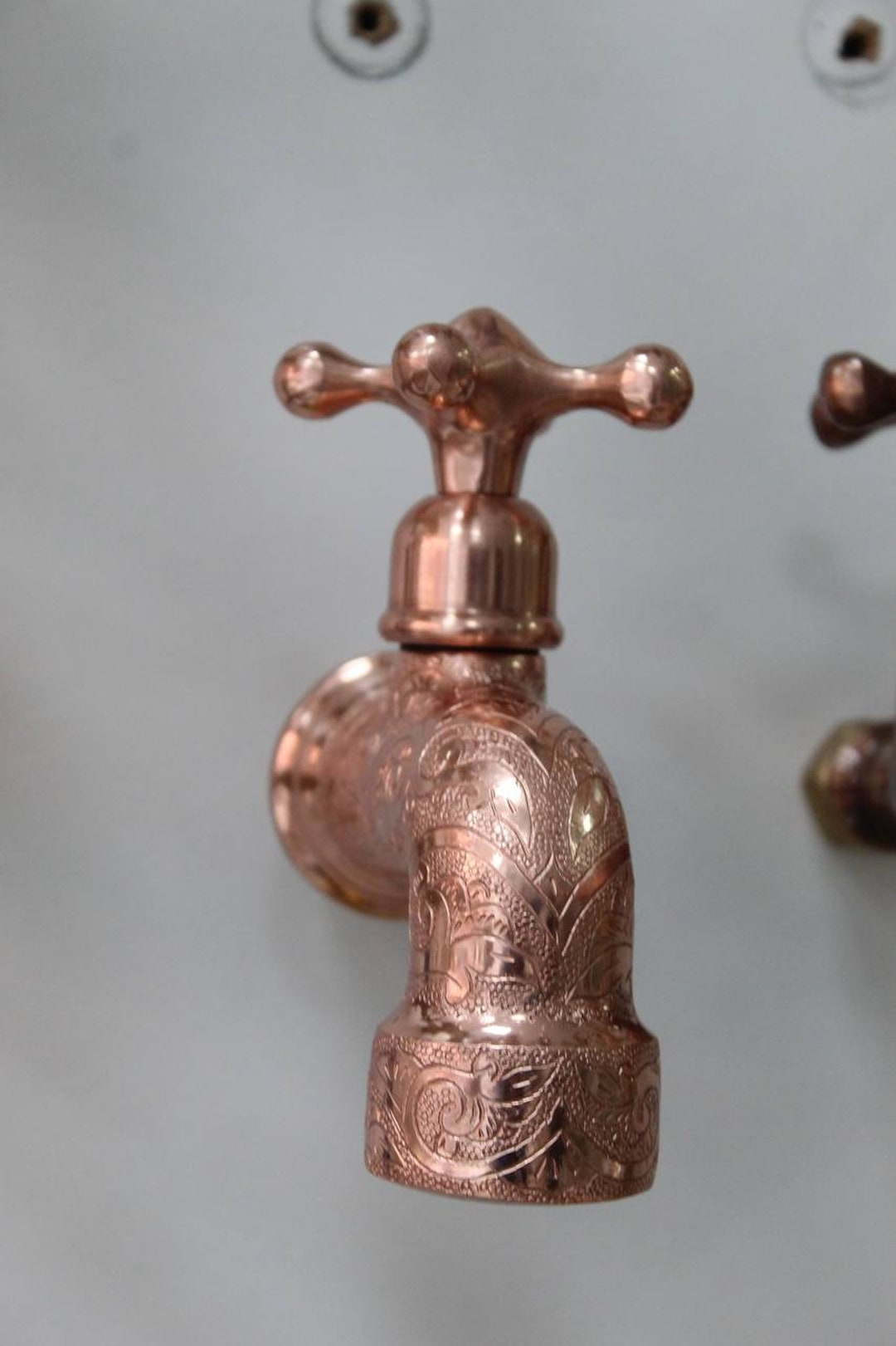 Handmade Copper Water Tap and Engraved Moroccan Faucet - Unique Decor ...