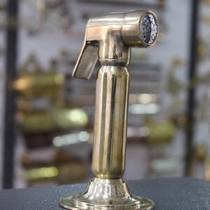Unlacquered Brass Kitchen Sprayer, Handmade Sprayer With High Pressure ...