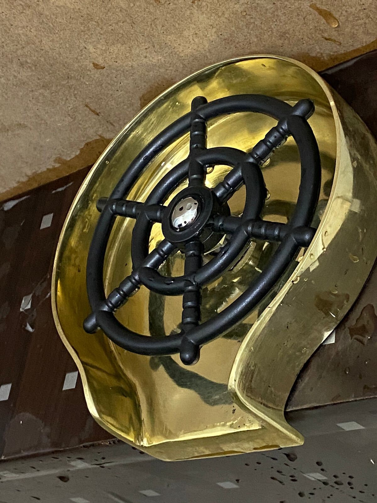 Unlacquered Brass Glass Rinser for Kitchen Sinks Kitchen Sink - Etsy