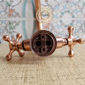 Handmade Red Copper Faucet for Kitchen and Bathroom, Luxurious Patina ...