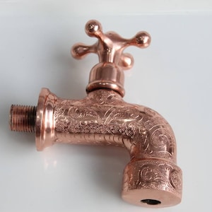 Handmade Copper Water Tap and Engraved Moroccan Faucet - Unique Decor ...