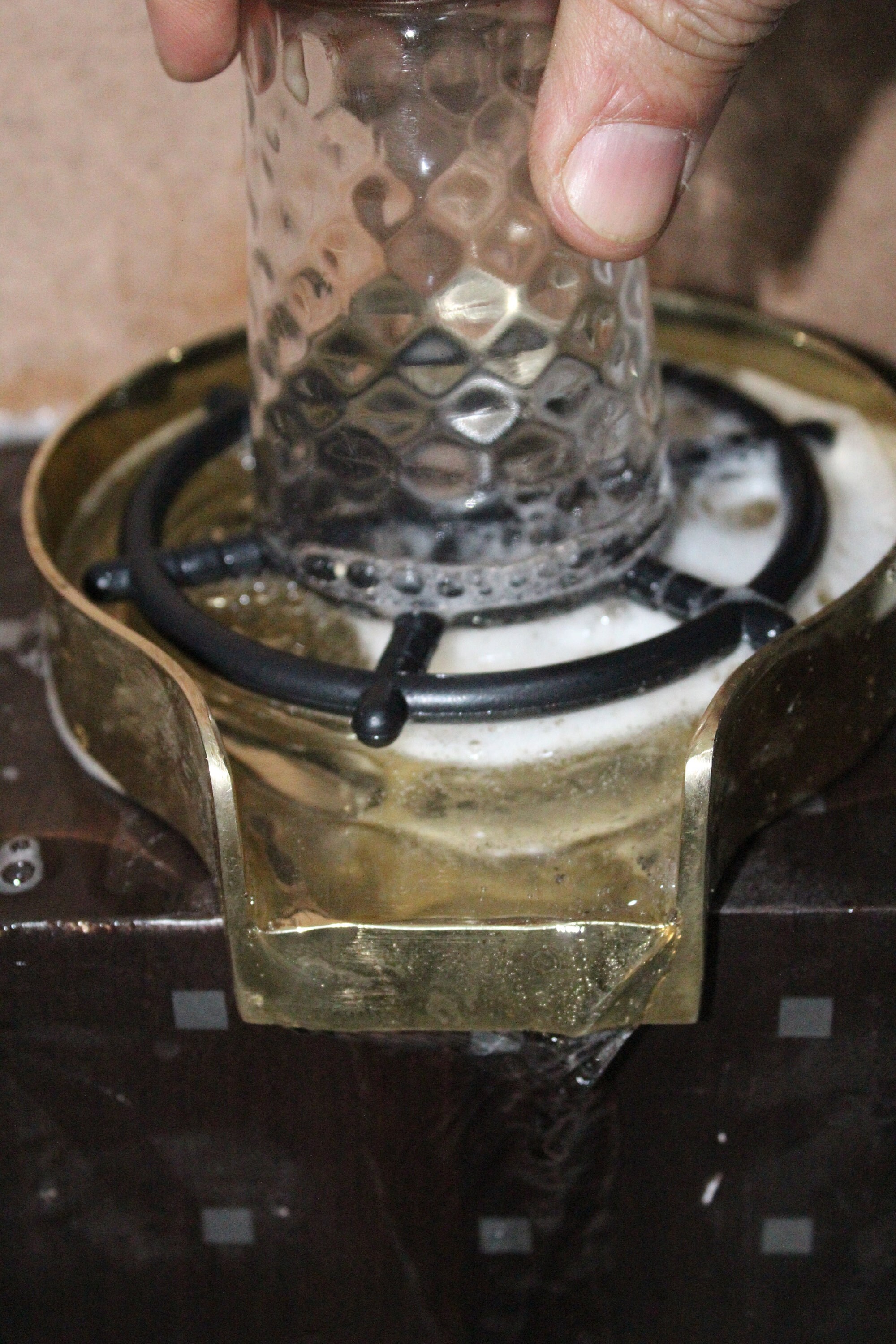 Unlacquered Brass Glass Rinser for Kitchen Sinks, Kitchen Sink ...