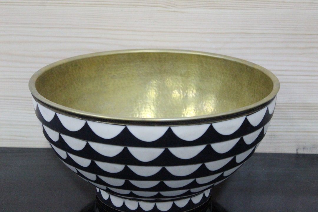 Bathroom Sink, Black Resin and Bone Design, Vessel Sink for Bathroom ...