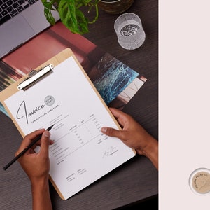 Printable Invoice Template | Small Business | Letter & A4 | Editable ...