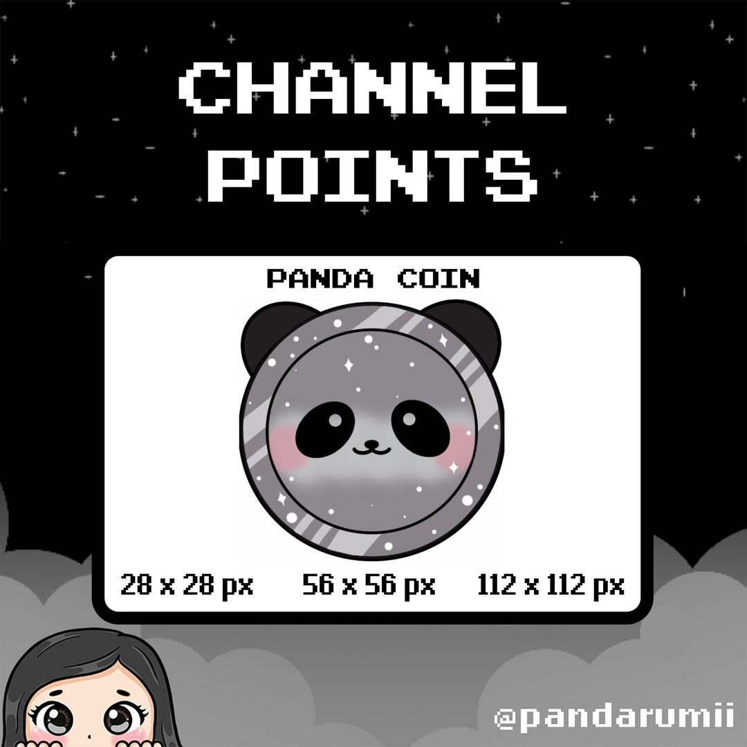 Twitch Channel Points Cute Panda Coin - Etsy Australia