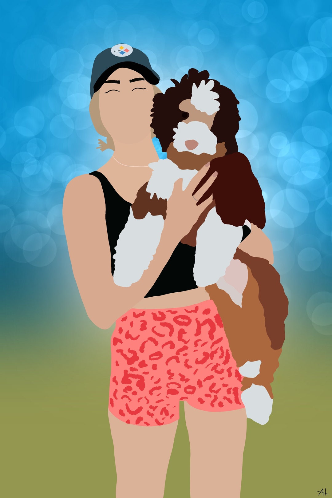 Custom Digital Illustration Personalized Print - Etsy