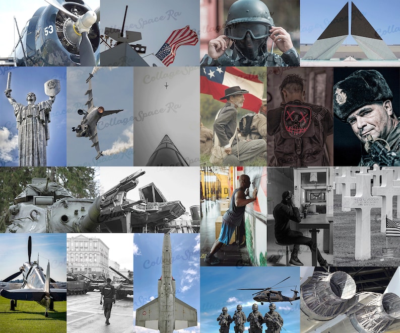 War Wall Collage Kit digital Download 63pcs Bedroom Décor - Etsy Singapore