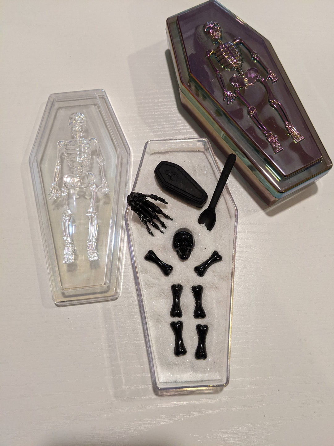 Coffin Zen Garden, Skeleton Garden, Calming, Graveyard, Halloween Decor ...