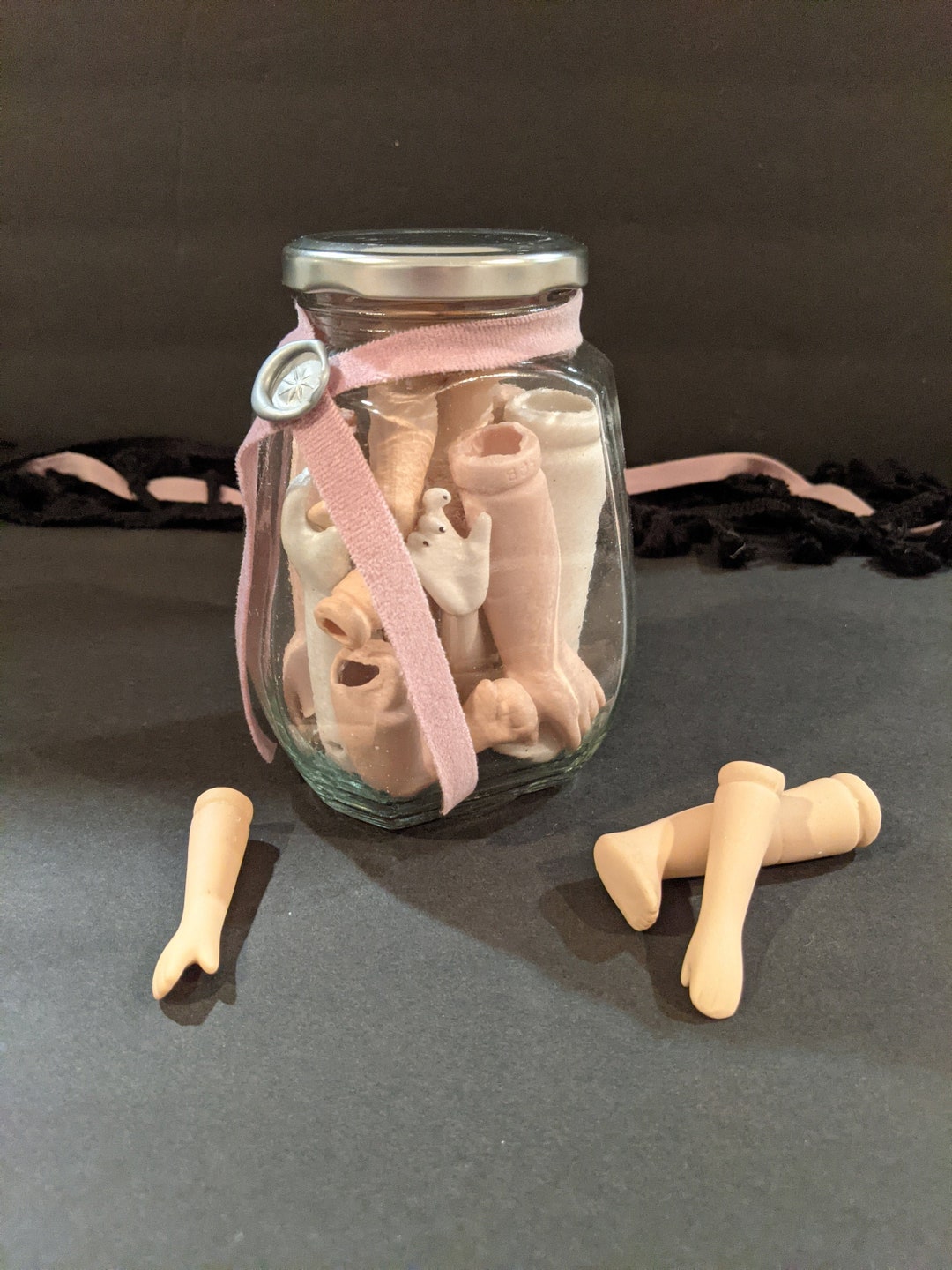 Jar of Body Parts, Creepy Decor, Baby Doll Parts, Creepy Dolls ...