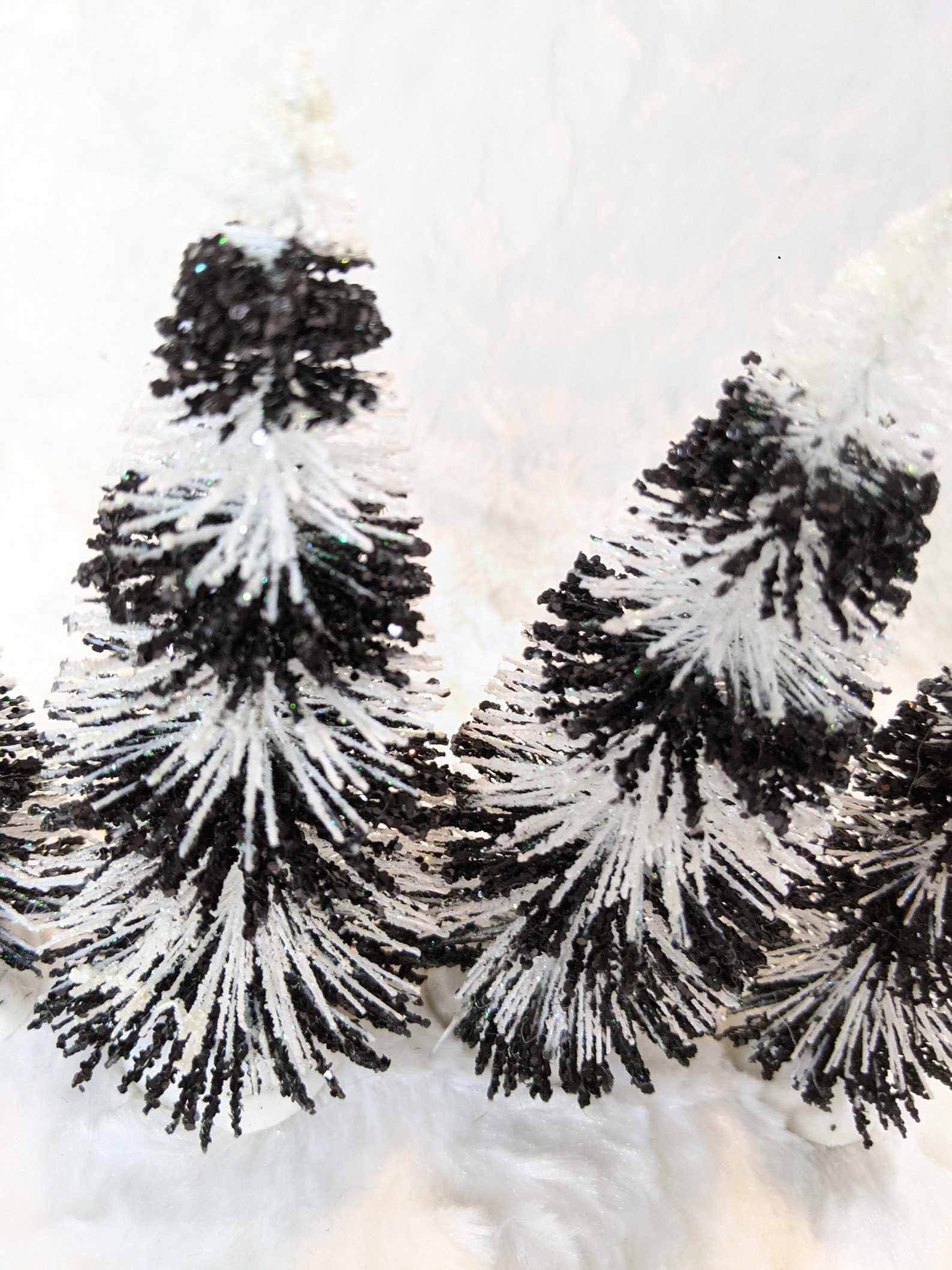 Black and White Striped Christmas Trees, Striped Trees, Black and White ...