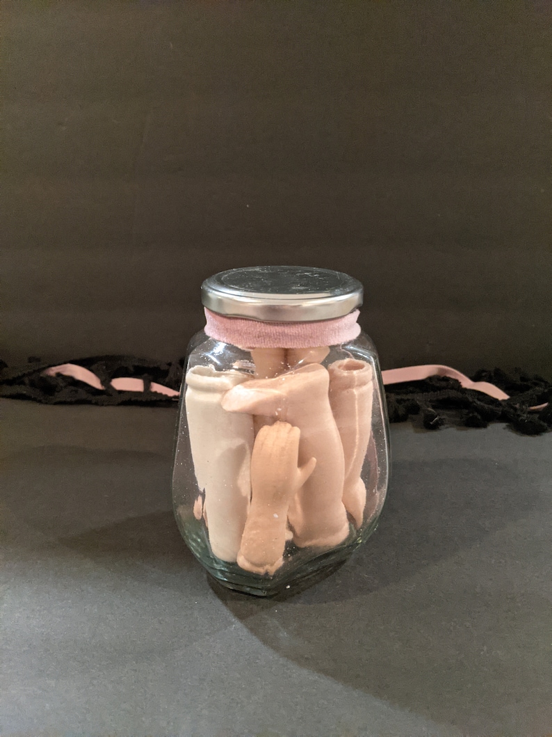 Jar of Body Parts, Creepy Decor, Baby Doll Parts, Creepy Dolls ...