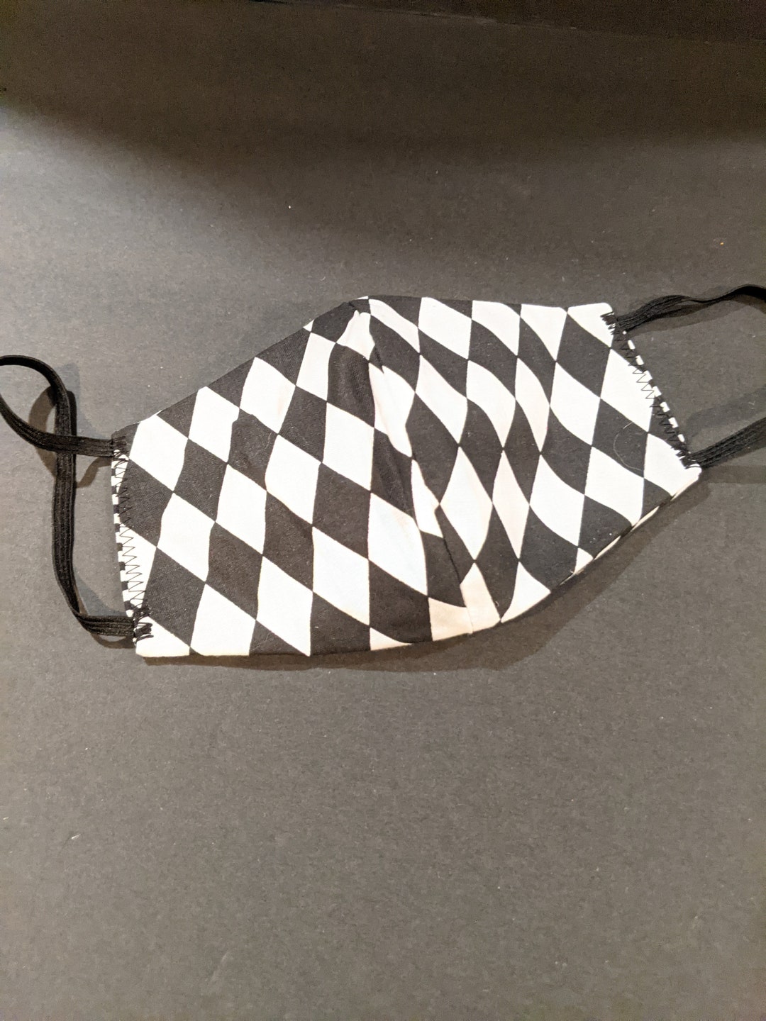 Bold Black and White Face Mask, Cloth Face Mask, Reversible Face Mask ...