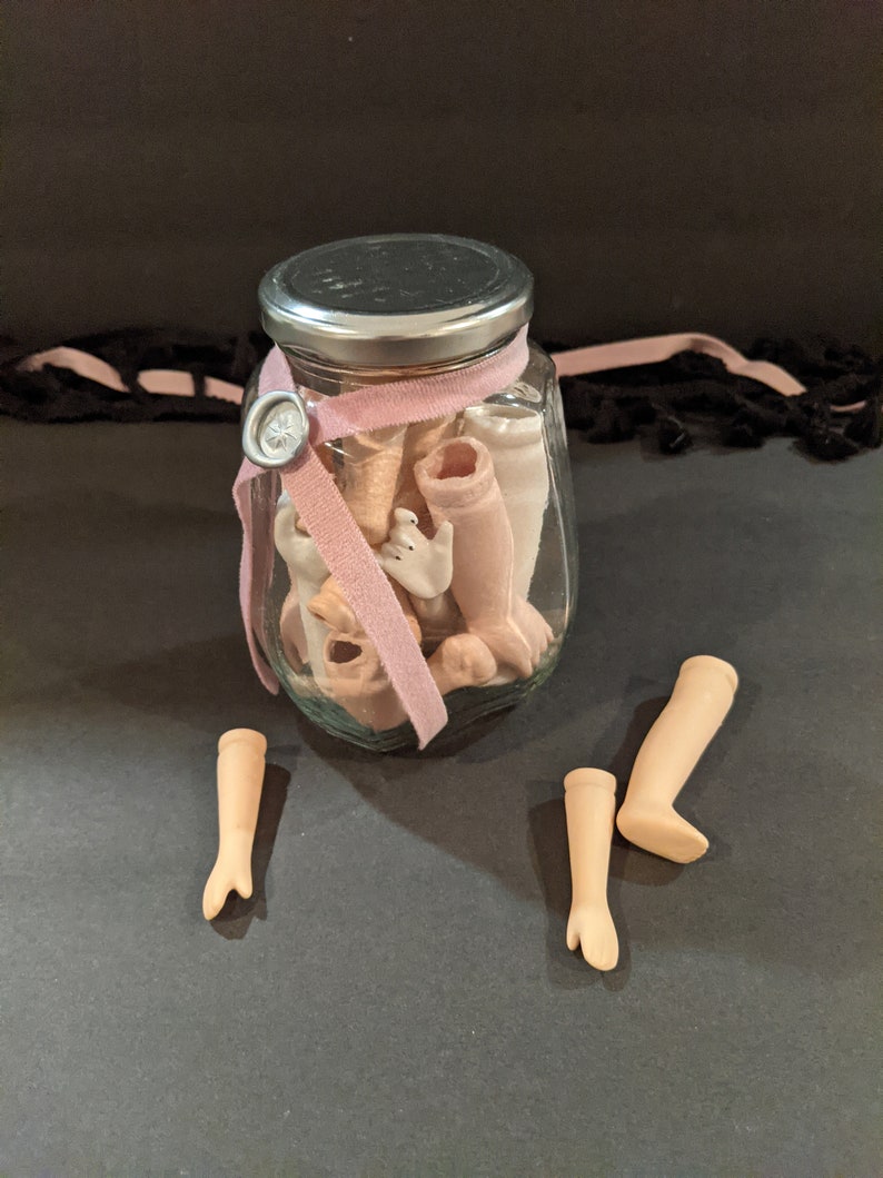 Jar of Body Parts, Creepy Decor, Baby Doll Parts, Creepy Dolls ...