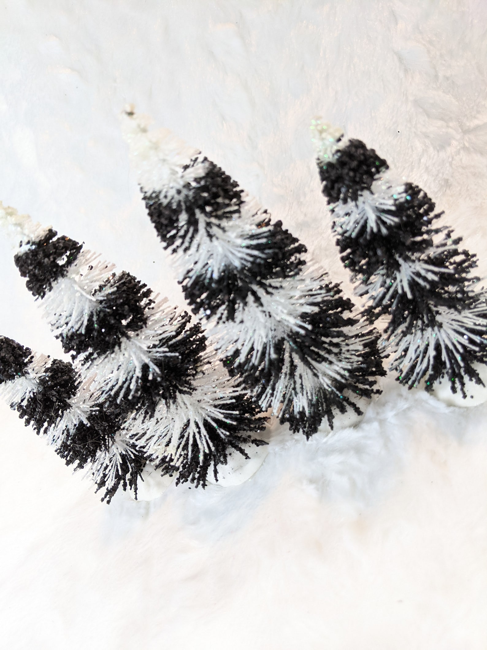 Black and White Striped Christmas Trees, Striped Trees, Black and White ...