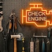 Check Engine Neon Sign, Car Neon Sign Garage Sign Custom Neon Sign ...