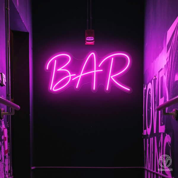 Neon Bar Sign - Etsy