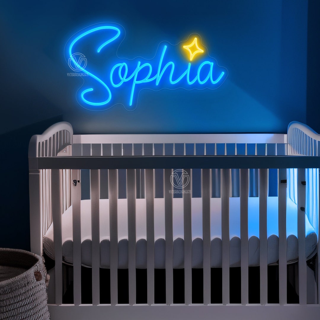 Custom Name Neon Sign for Kids, Neon Sign Custom Neon Sign Bedroom ...
