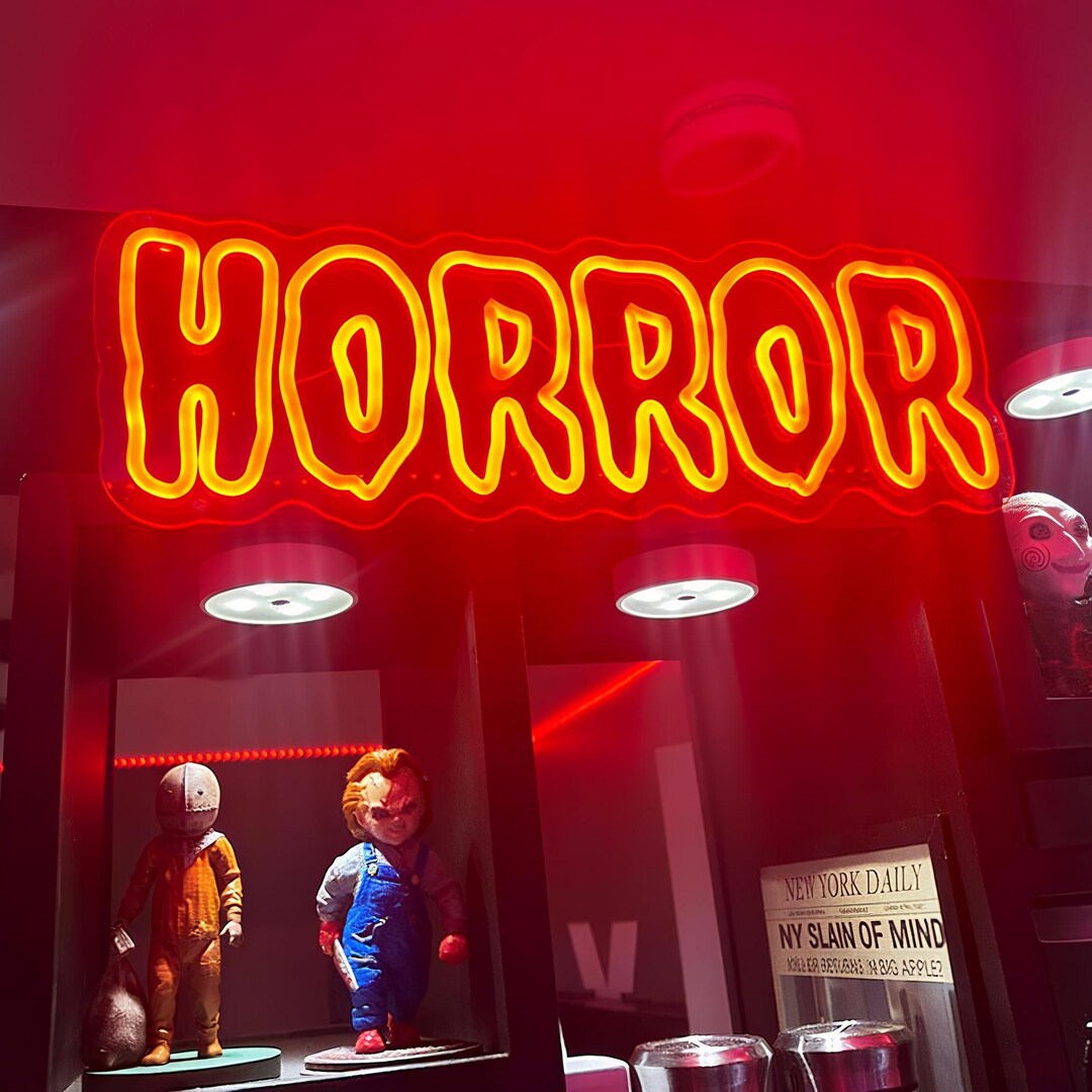 Horror Movie Neon Sign, Gothic Decor, Movie Room Display Gift for ...
