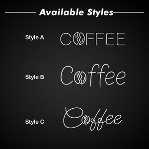 Coffee Neon Sign, Coffee Bar Sign, Custom Neon Sign for Coffee Shop ...