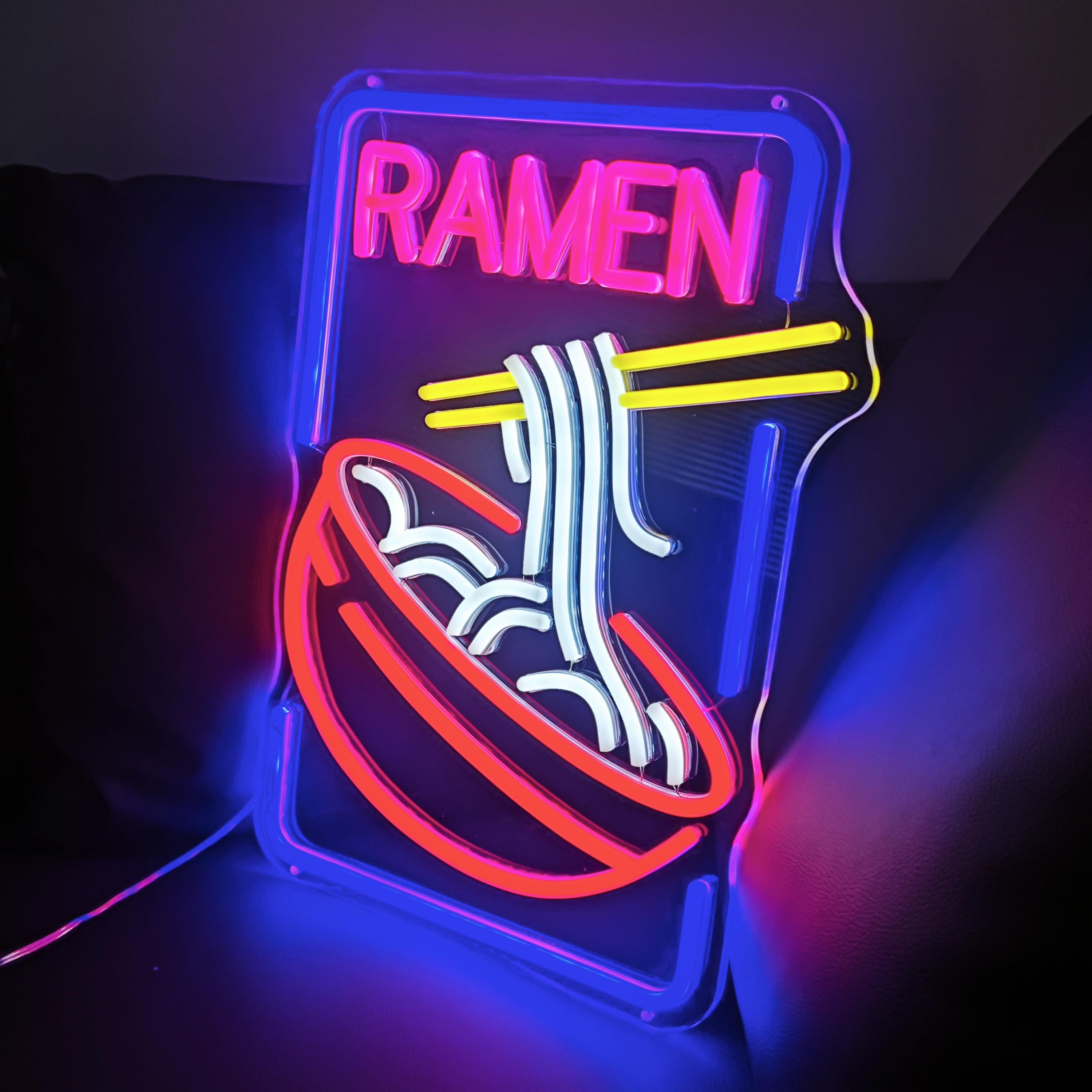 Ramen Neon Sign, Japanesse Ramen Sign, Food Wall Decor, Custom Ramen ...