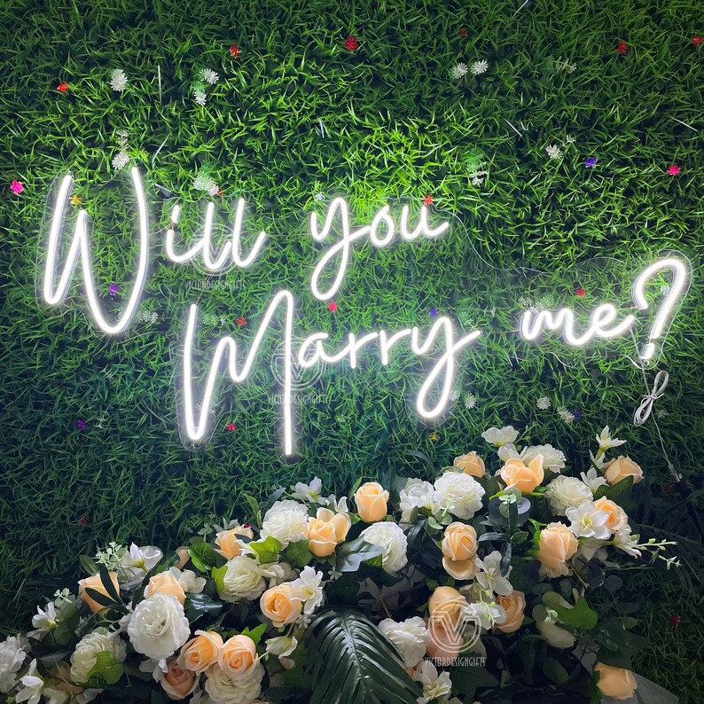 Will You Marry Me Neon Signcustom Wedding Backdrop Decor - Etsy