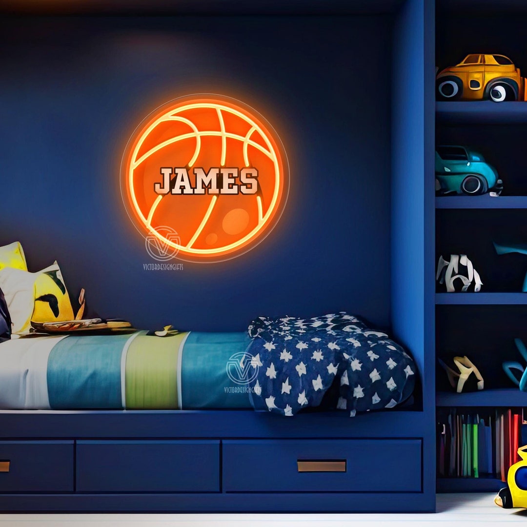 Custom Basketball Neon Sign, Personalized Basketball Neon Sign ...