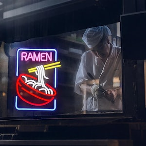 Ramen Neon Sign, Japanesse Ramen Sign, Food Wall Decor, Custom Ramen ...