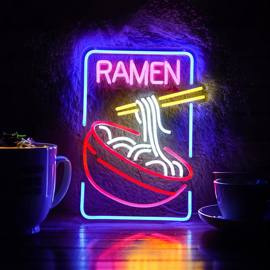 Ramen Neon Sign, Japanesse Ramen Sign, Food Wall Decor, Custom Ramen ...