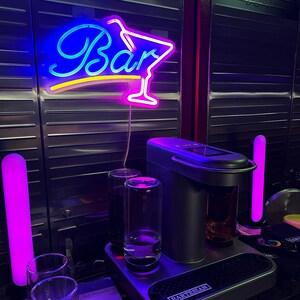 Bar Neon Sign Business Decoration Custom Neon Bar Signs, Cocktail Bar ...