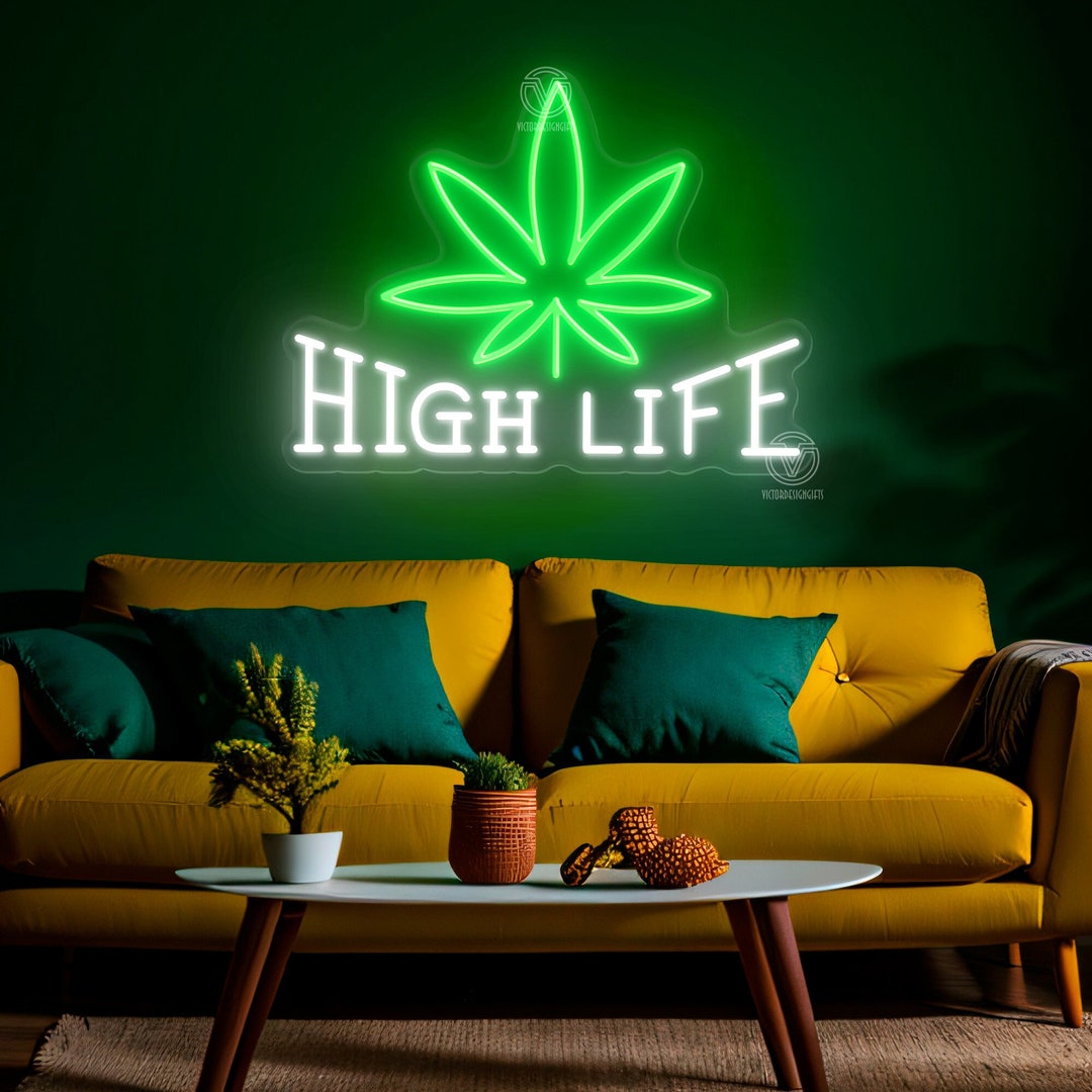 High Life Neon Sign,high Life Led Sign,high Life Walll Decor, Custom ...