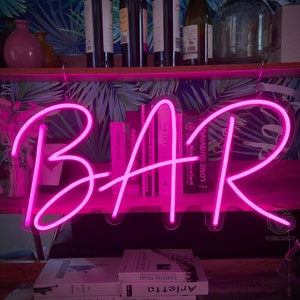 Bar Neon Signs Custom, Bar Sign, Neon Bar Sign, Neon Sign Custom ...