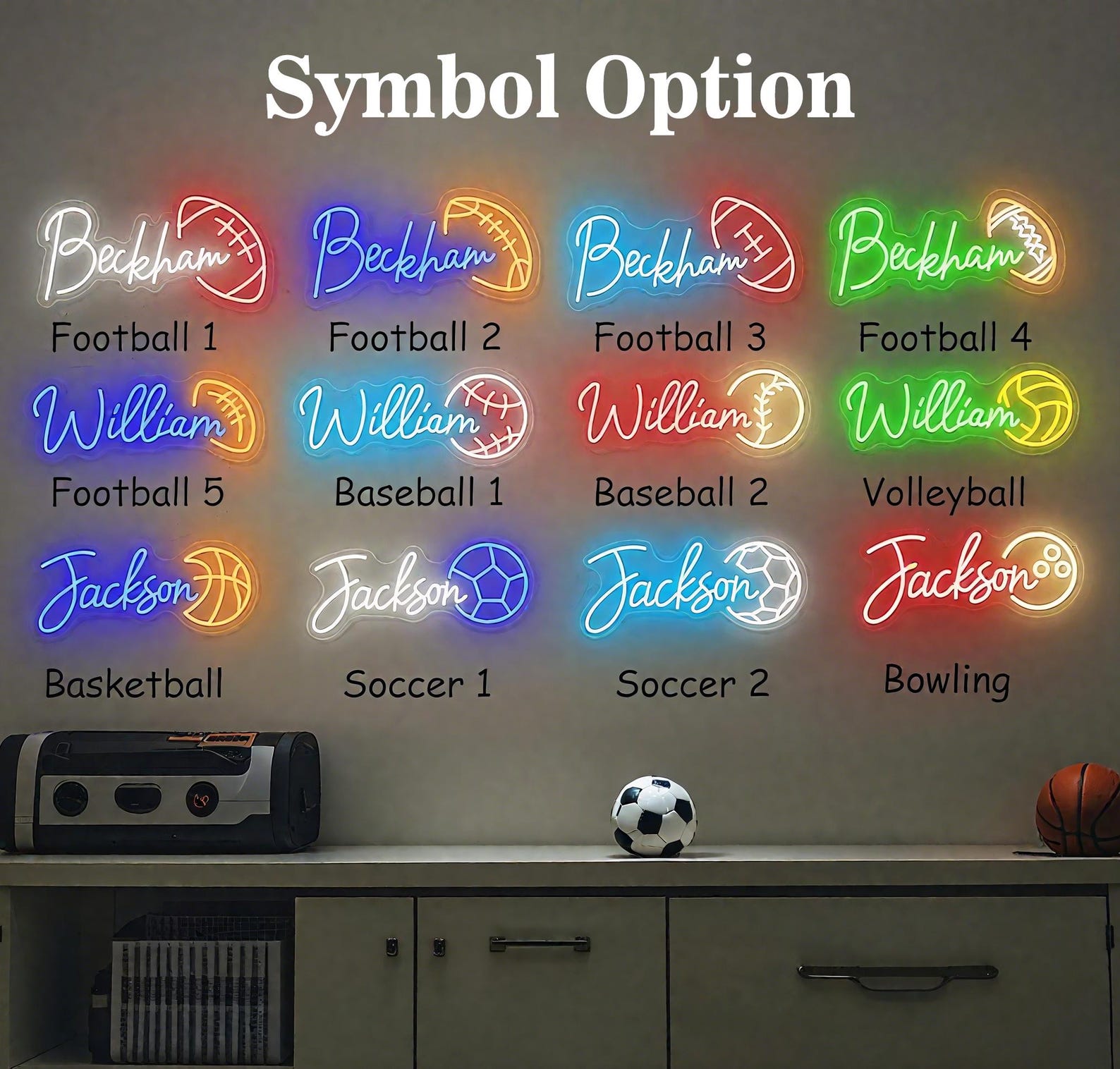Custom Name Neon Sign for Kids, Basketball Neon Sign Custom Neon Sign ...