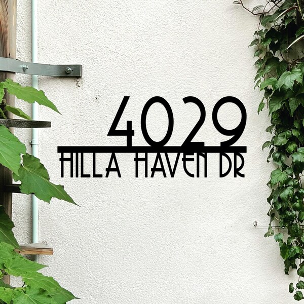 Mid Century Modern House Numbers - Etsy