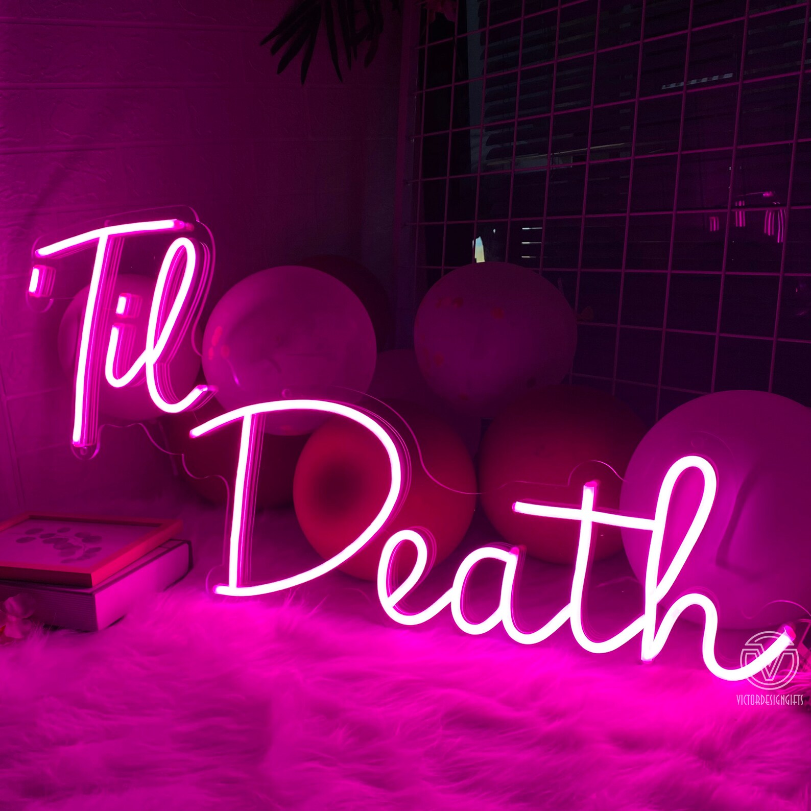 Til Death Neon Sign Custom Wedding Decor Neon Signs Wedding - Etsy