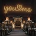 You+me Neon Sign Wedding, Custom Neon Sign, Wedding Neon Sign, You and ...