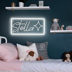 Custom Name Neon Sign for Kids, Neon Sign Custom Neon Sign Bedroom ...