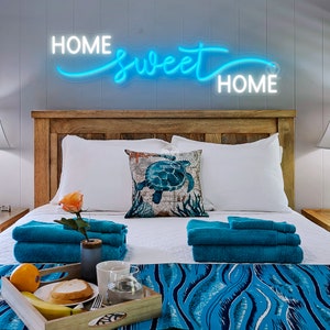 Home Sweet Home Neon Sign, Custom Neon Sign, Wedding Neon Sign, Wall ...