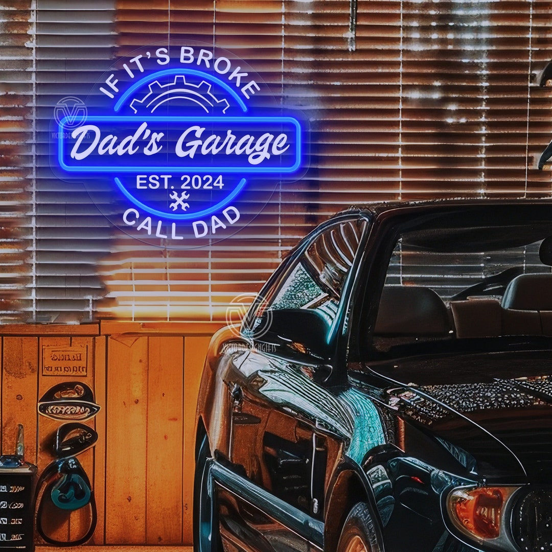 Custom Garage Neon Sign, Garage Sign Fathers Day Gifts, Gift for Him ...