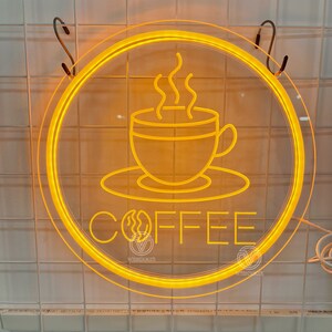 Coffee Neon Sign, Coffee Bar Sign, Engrave Neon Sign for Coffee Shop ...
