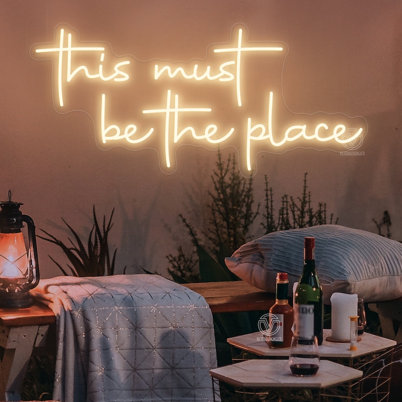 This Must Be the Place Neon Sign Custom Neon Sign Wall - Etsy