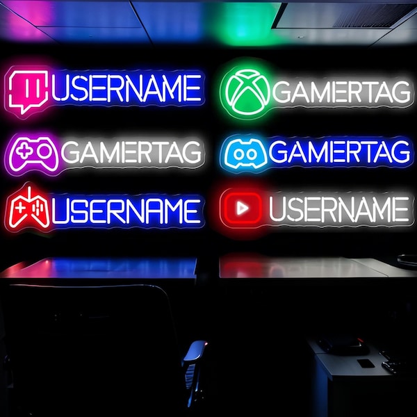 Neon Sign Light Gaming - Etsy