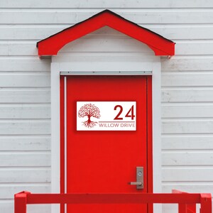 Custom Address Metal Sign, House Number Sign, Metal Address Number Sign ...